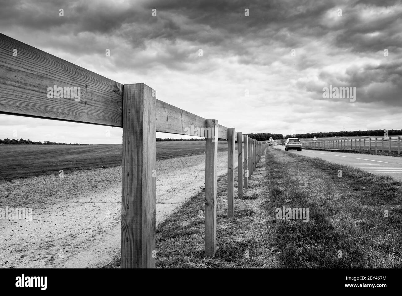 Straight footpath Black and White Stock Photos & Images - Alamy