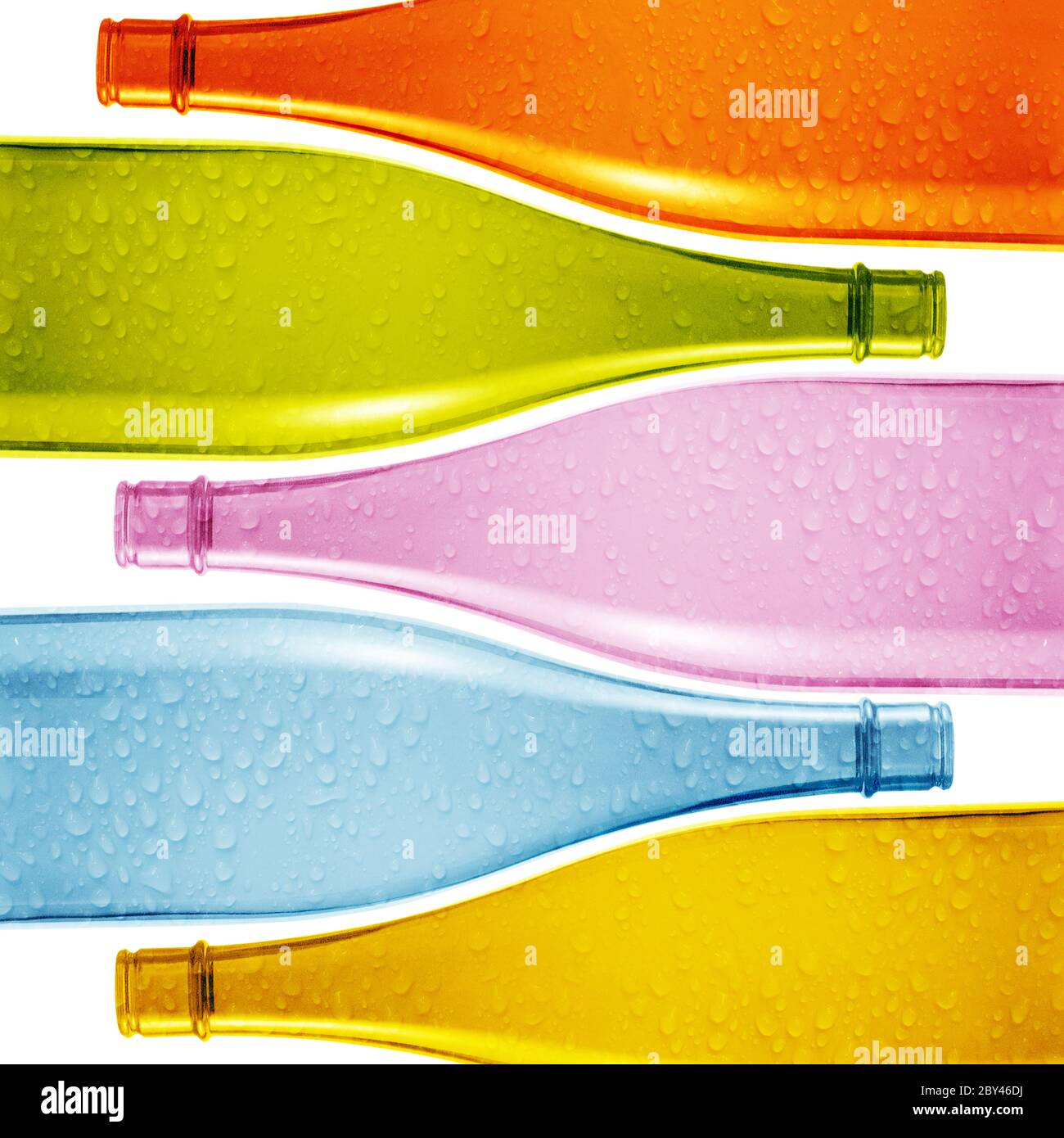 Colored glass bottle Stock Photo - Alamy
