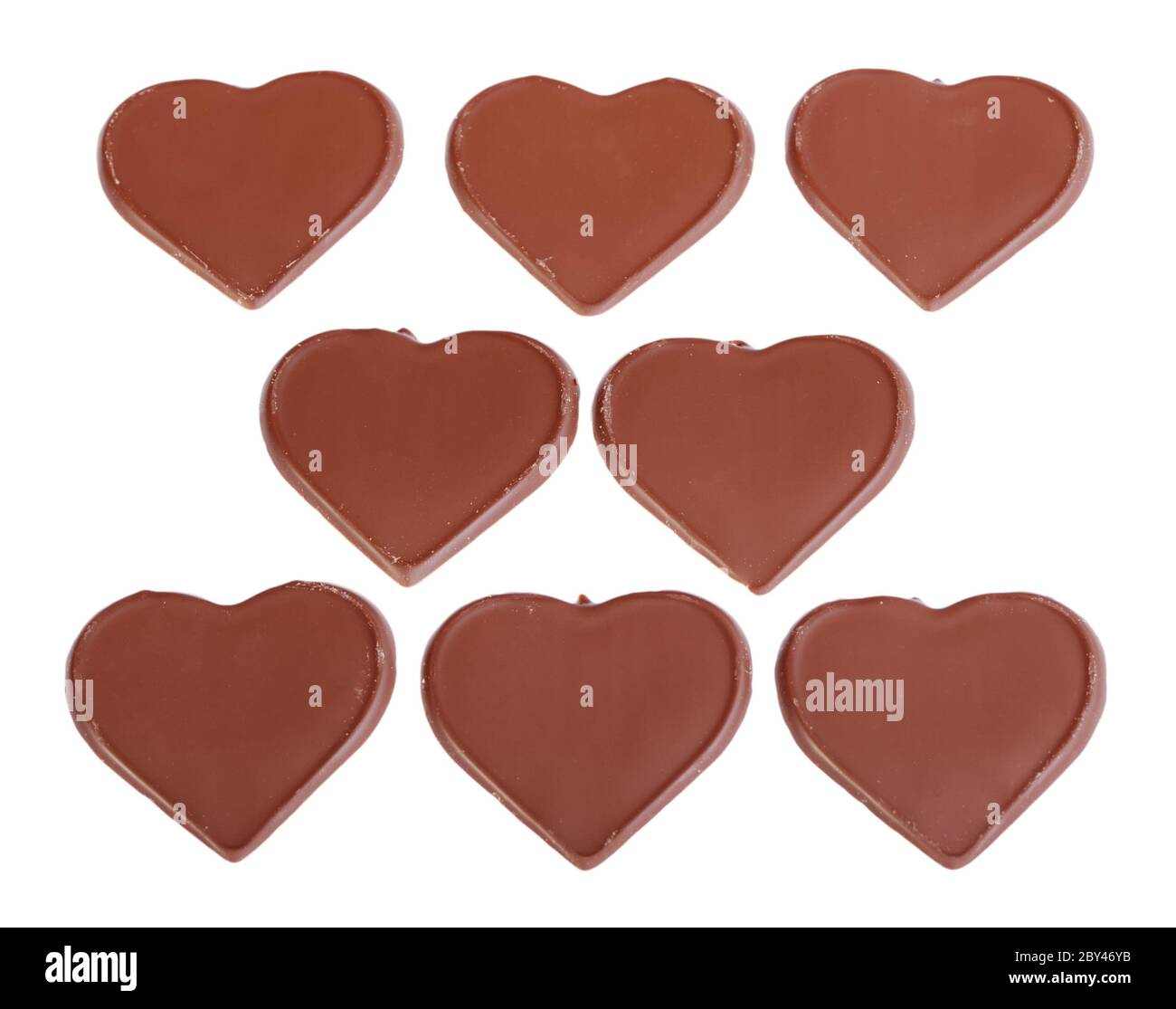 Heart shaped chocolate Stock Photo - Alamy