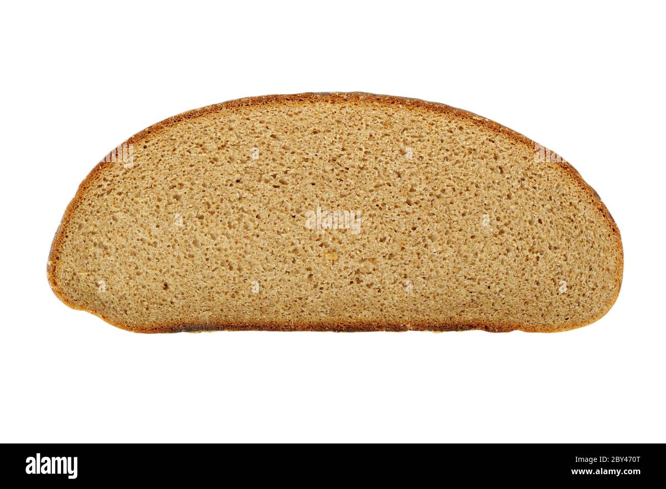 Slice of round bread Stock Photo - Alamy