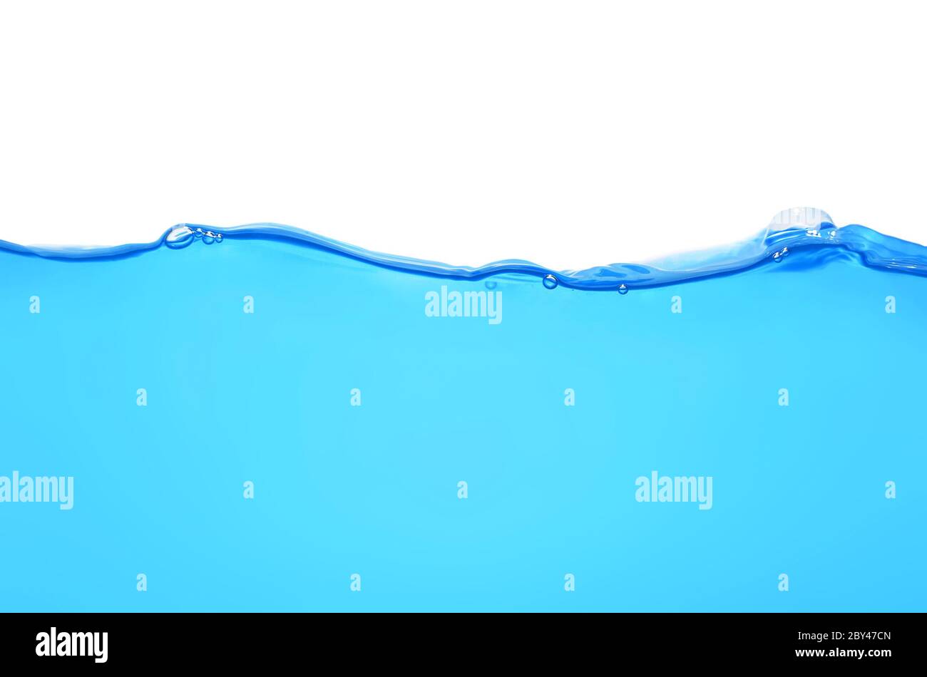 Front view of water wave in aquarium in isolated Stock Photo - Alamy