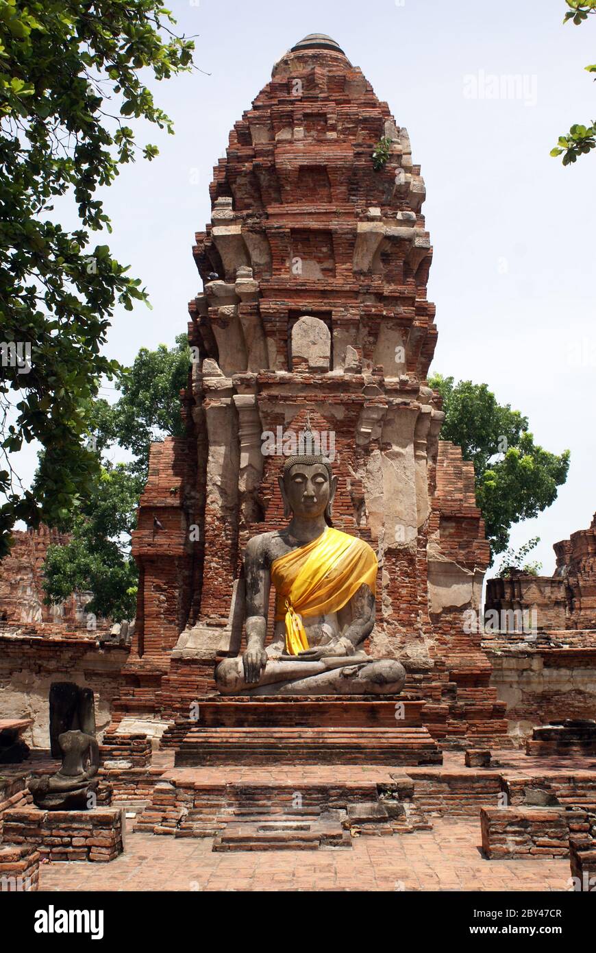 Buddha and pagoda Stock Photo - Alamy