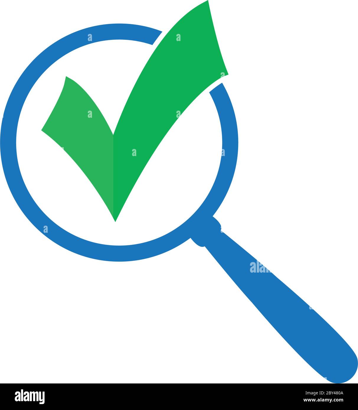 Search icon with check mark vector Stock Vector Image & Art - Alamy