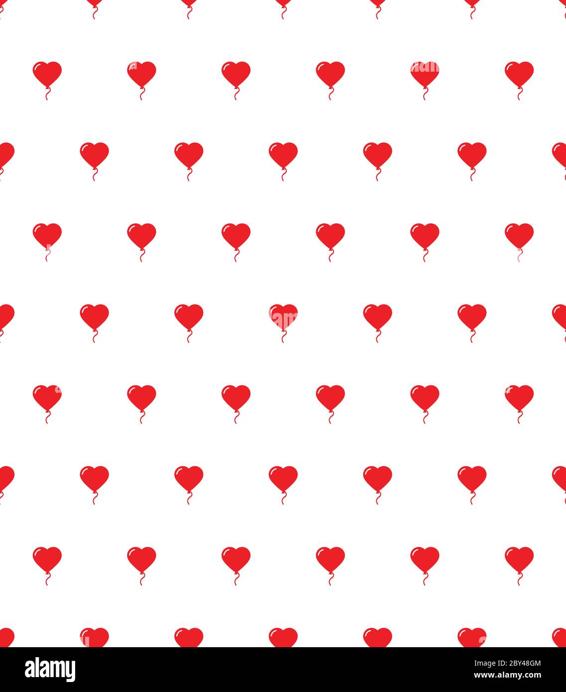 heart Air Balloon Seamless pattern love . Happy Valentine's day fabric ...