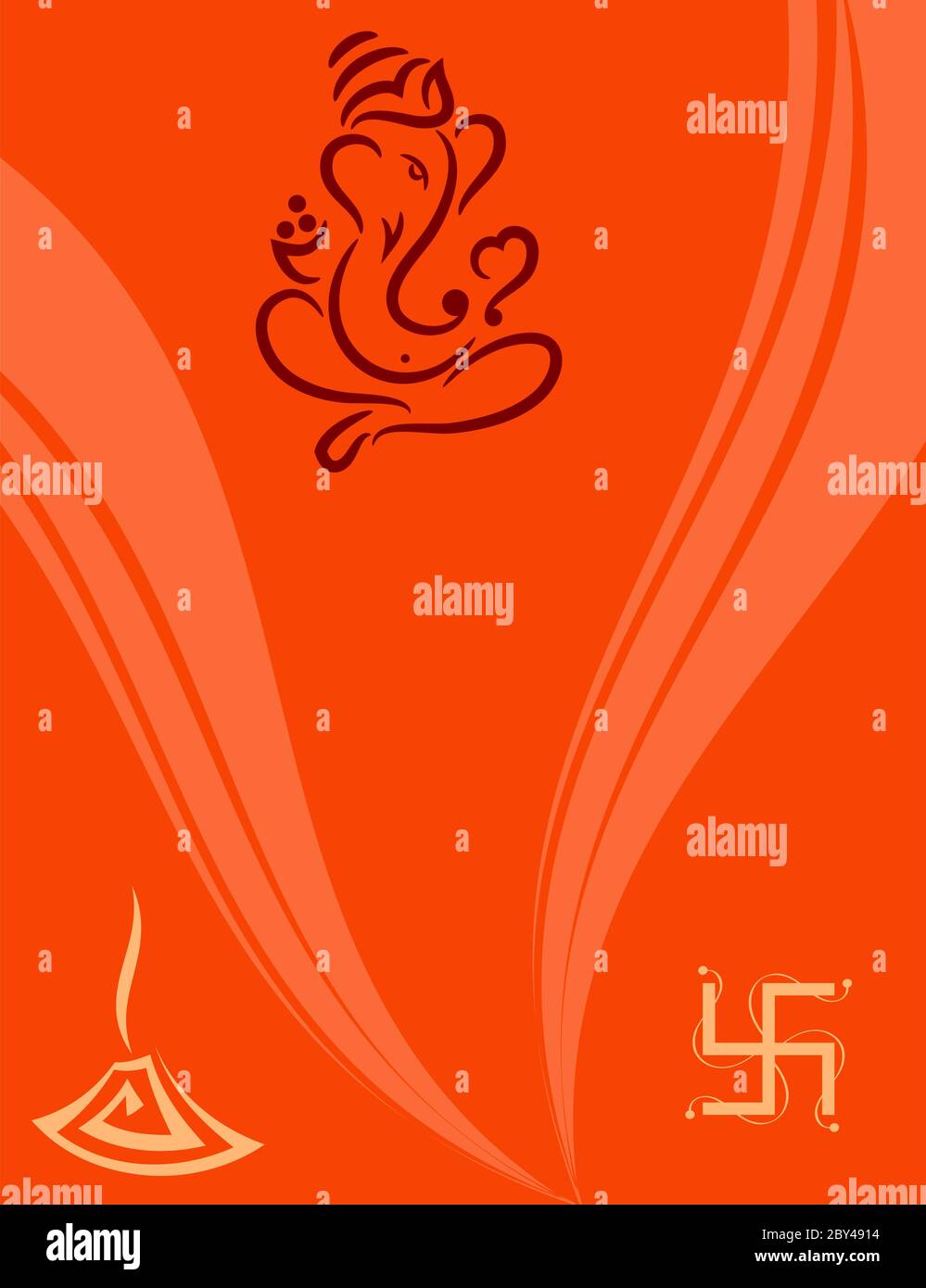 Ganesha The Lord Of Wisdom Vector Illustration Stock Vector Image & Art ...