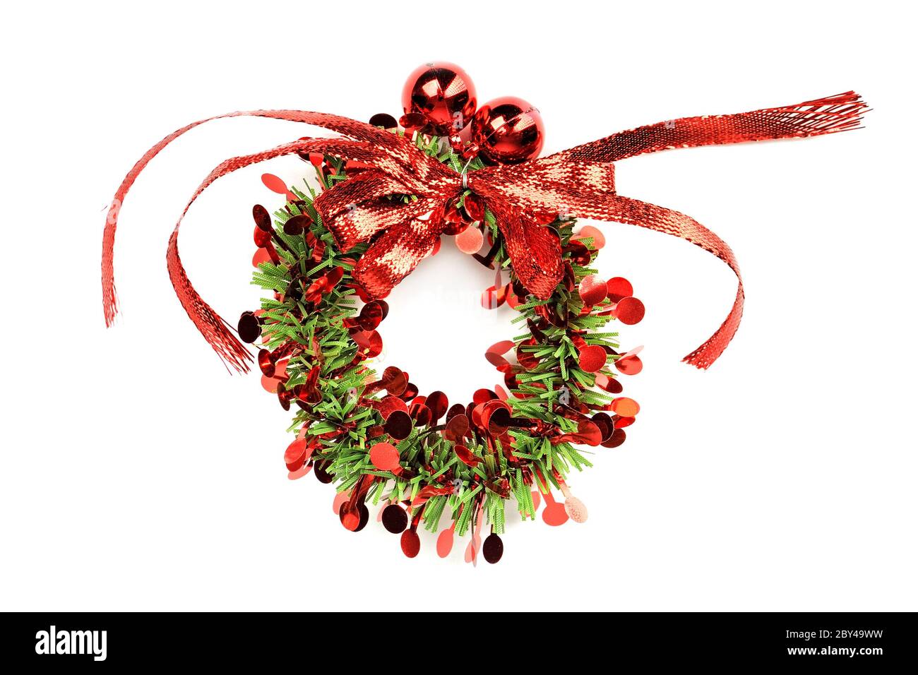 Christmas round tree frame Cut Out Stock Images & Pictures - Alamy