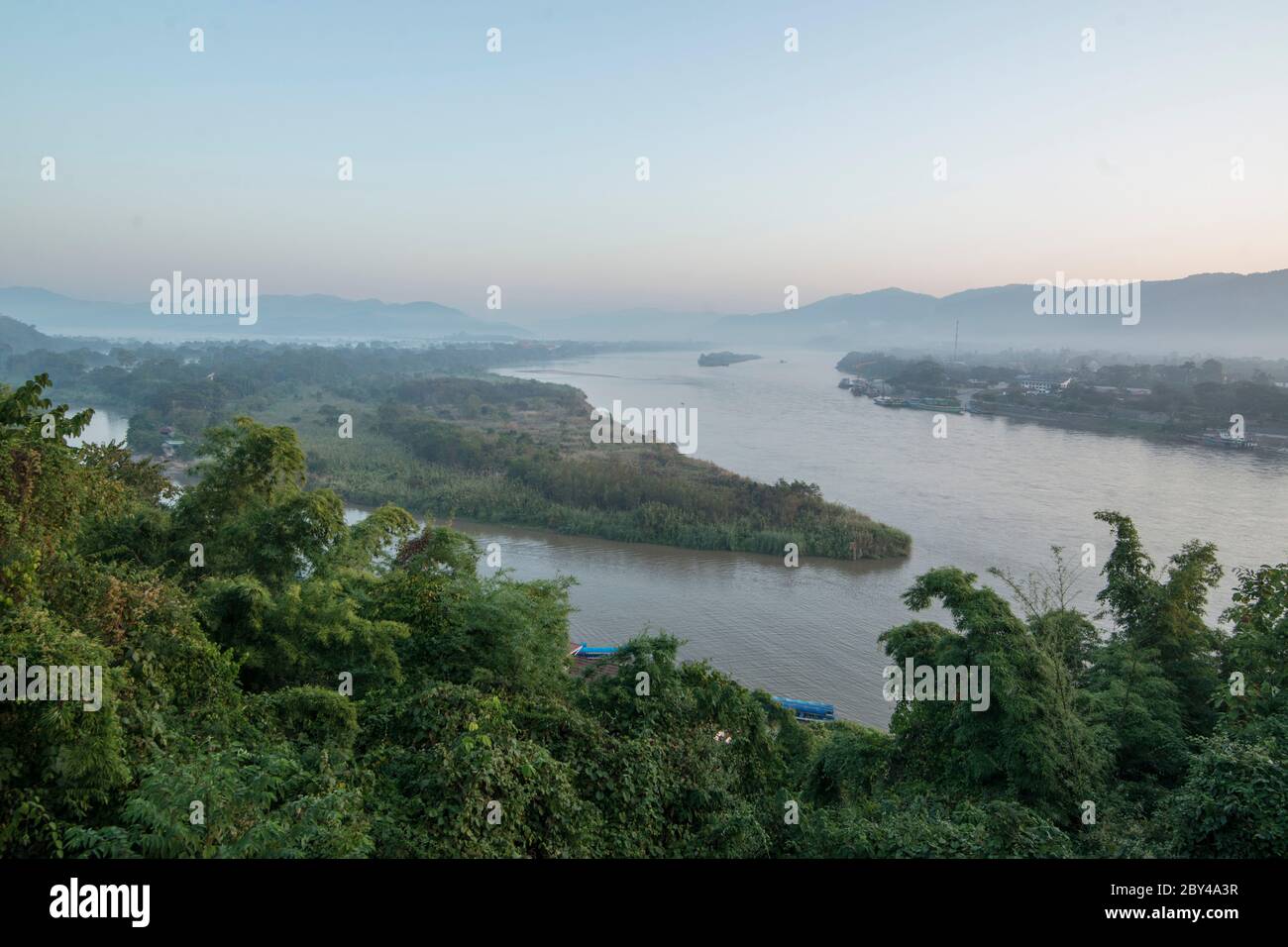 the Golden Triangle of Thailand, Myanmar and Laos at the Golden ...