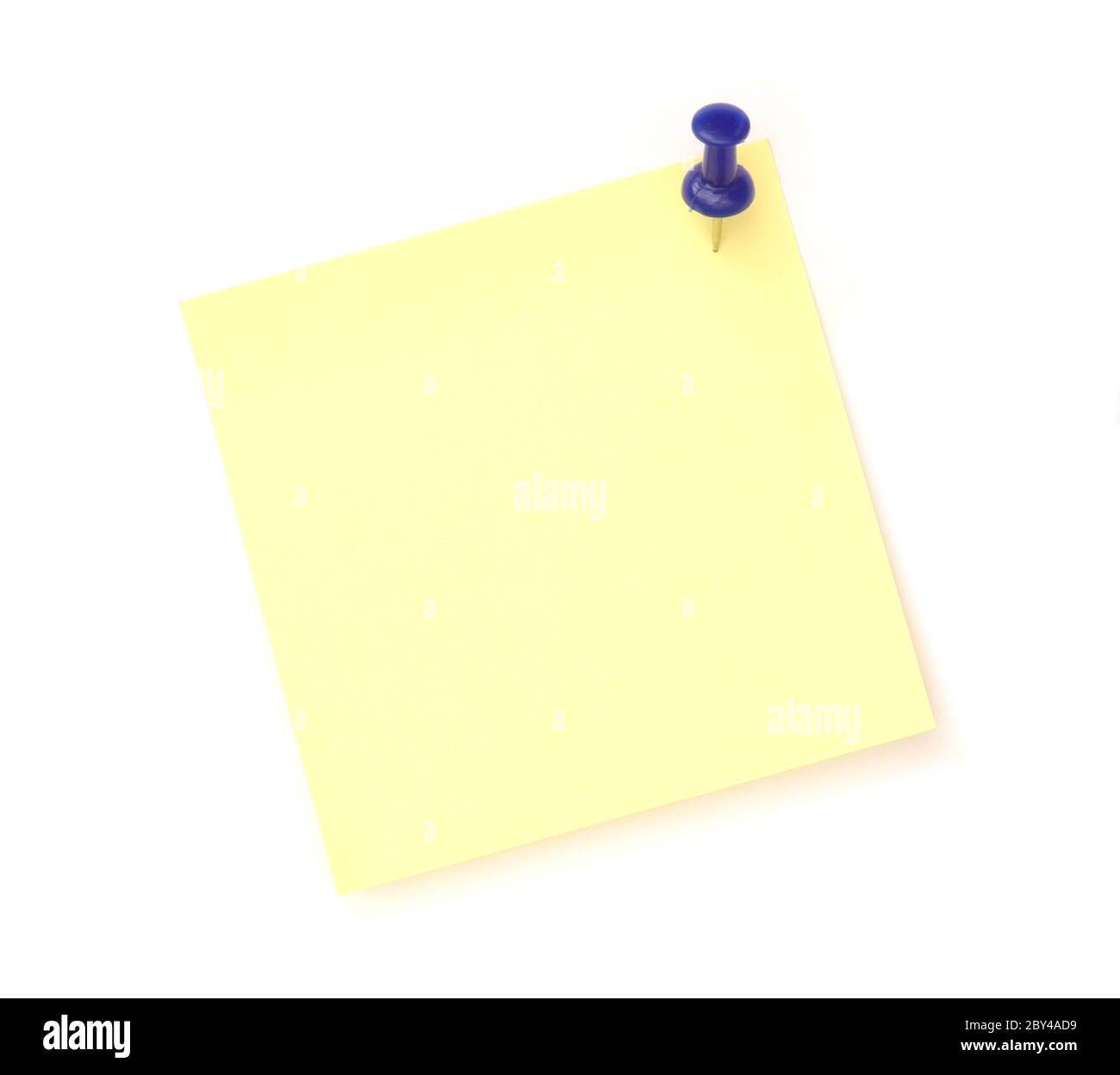 yellow note over white background Stock Photo - Alamy