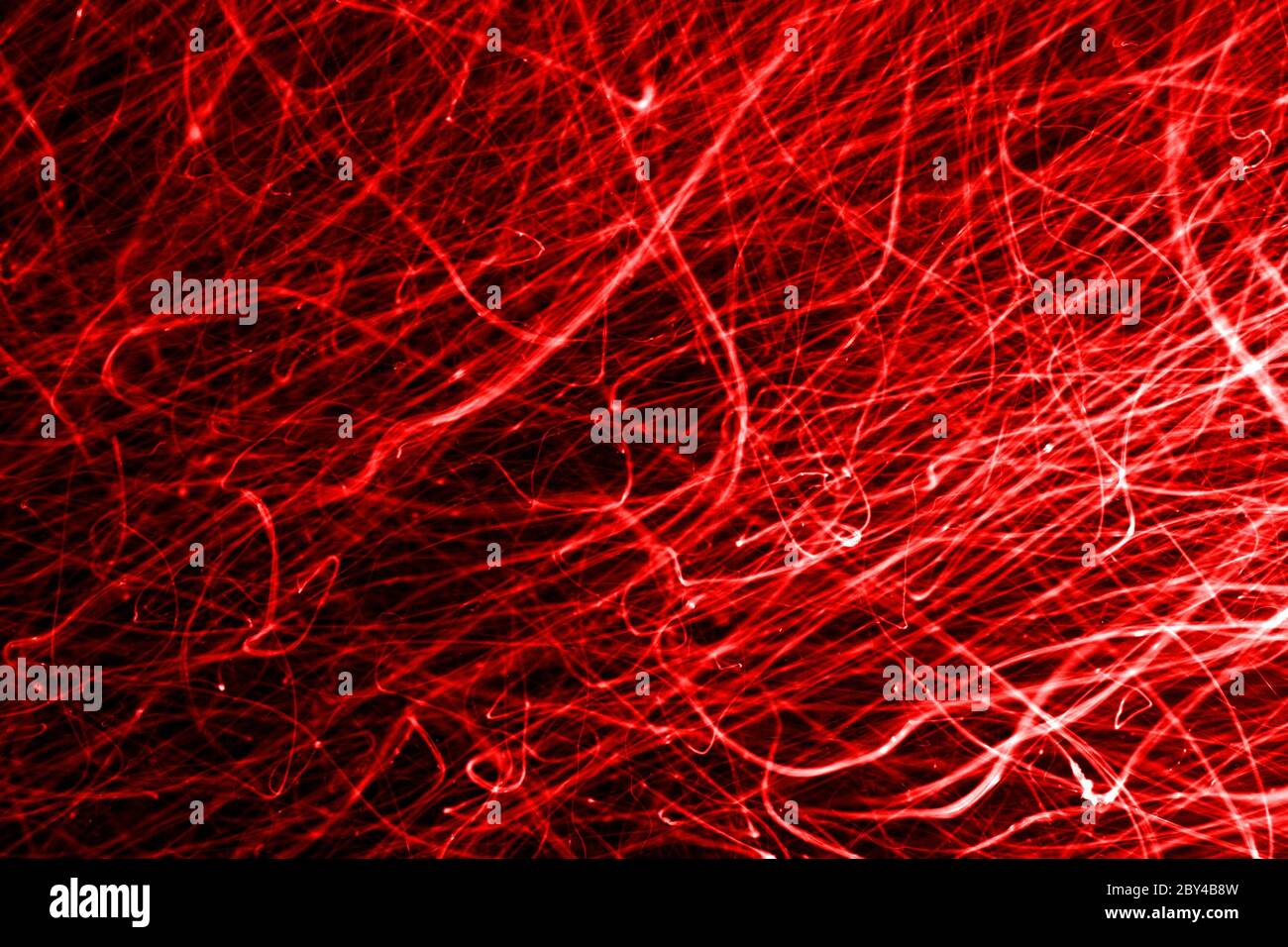 abstract red chaos lines on black Stock Photo - Alamy