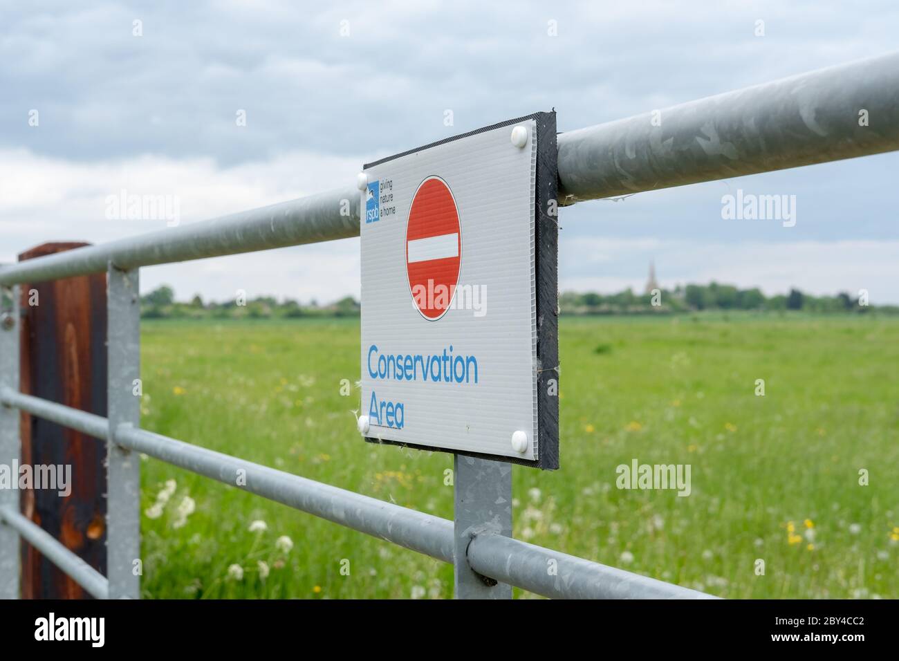 Newly attached No Entry sign seen at the entrance to a wildlife charity ...