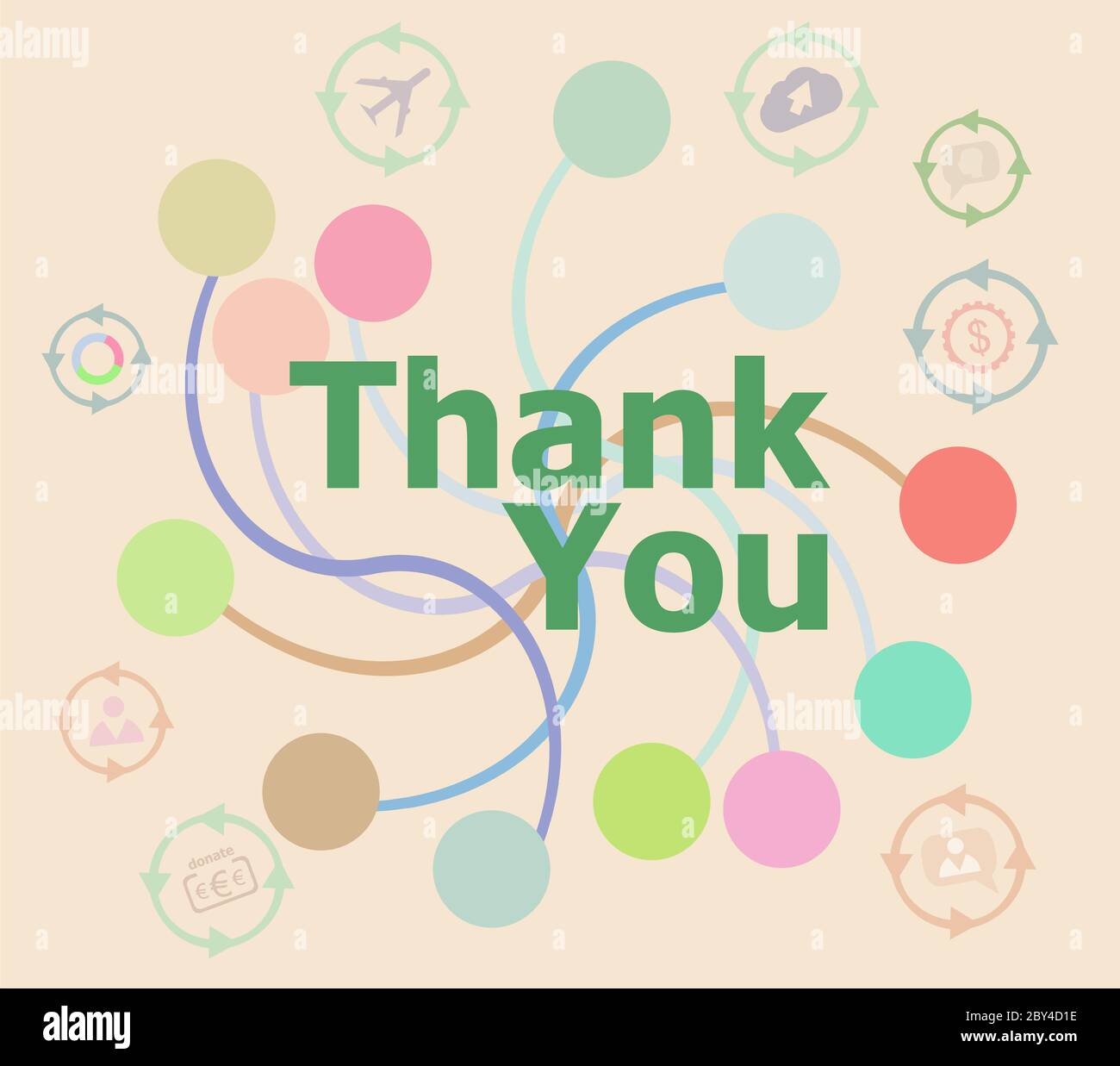 Text thank you on digital screen, social concept . Futuristic graphic ...