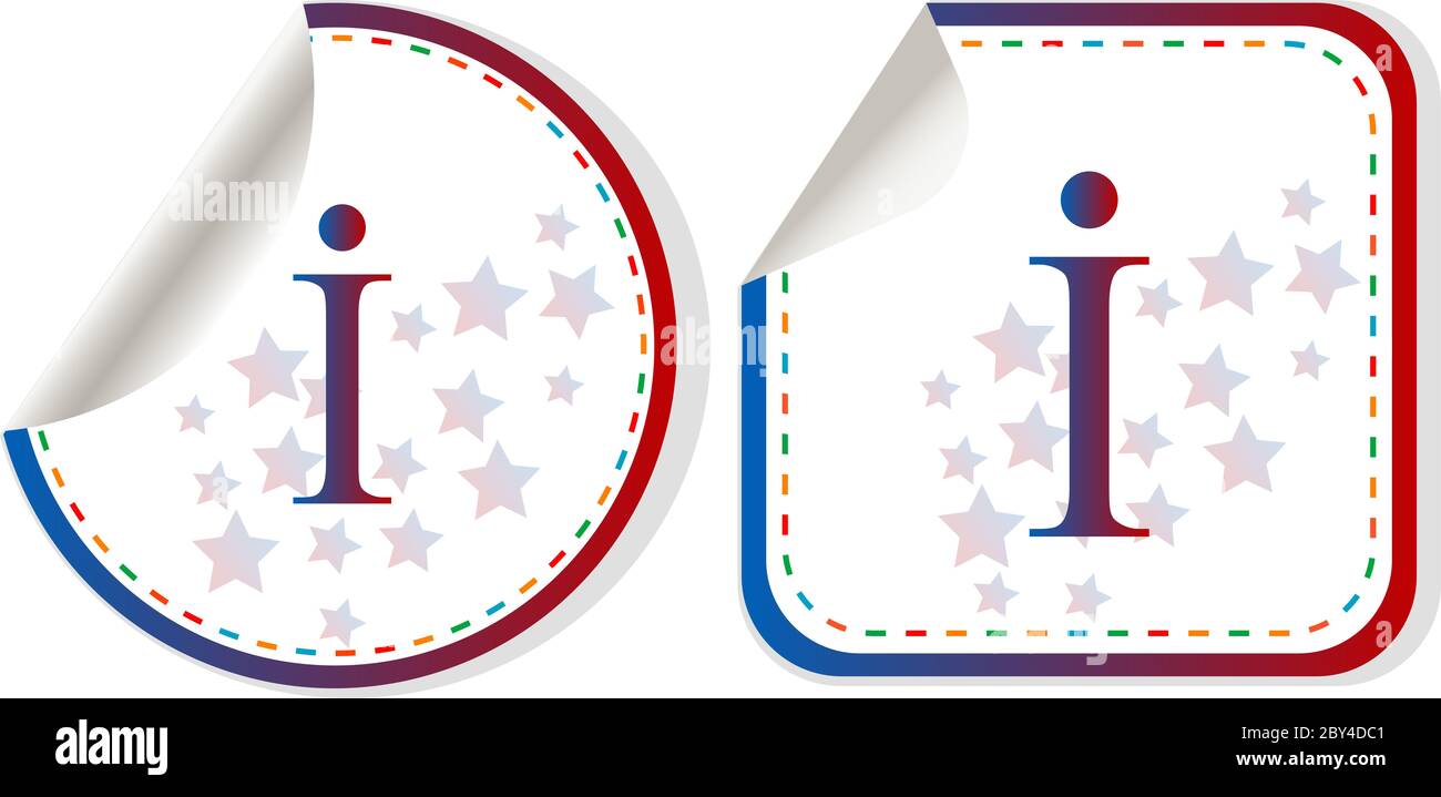 Info web button information symbol sign, info symbol . Letter I web ...