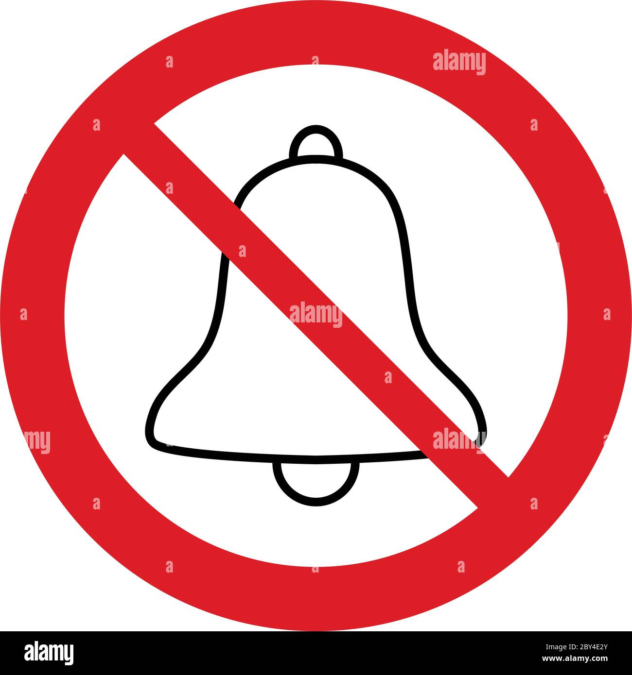 No notification allowed bell ring hi-res stock photography and images ...