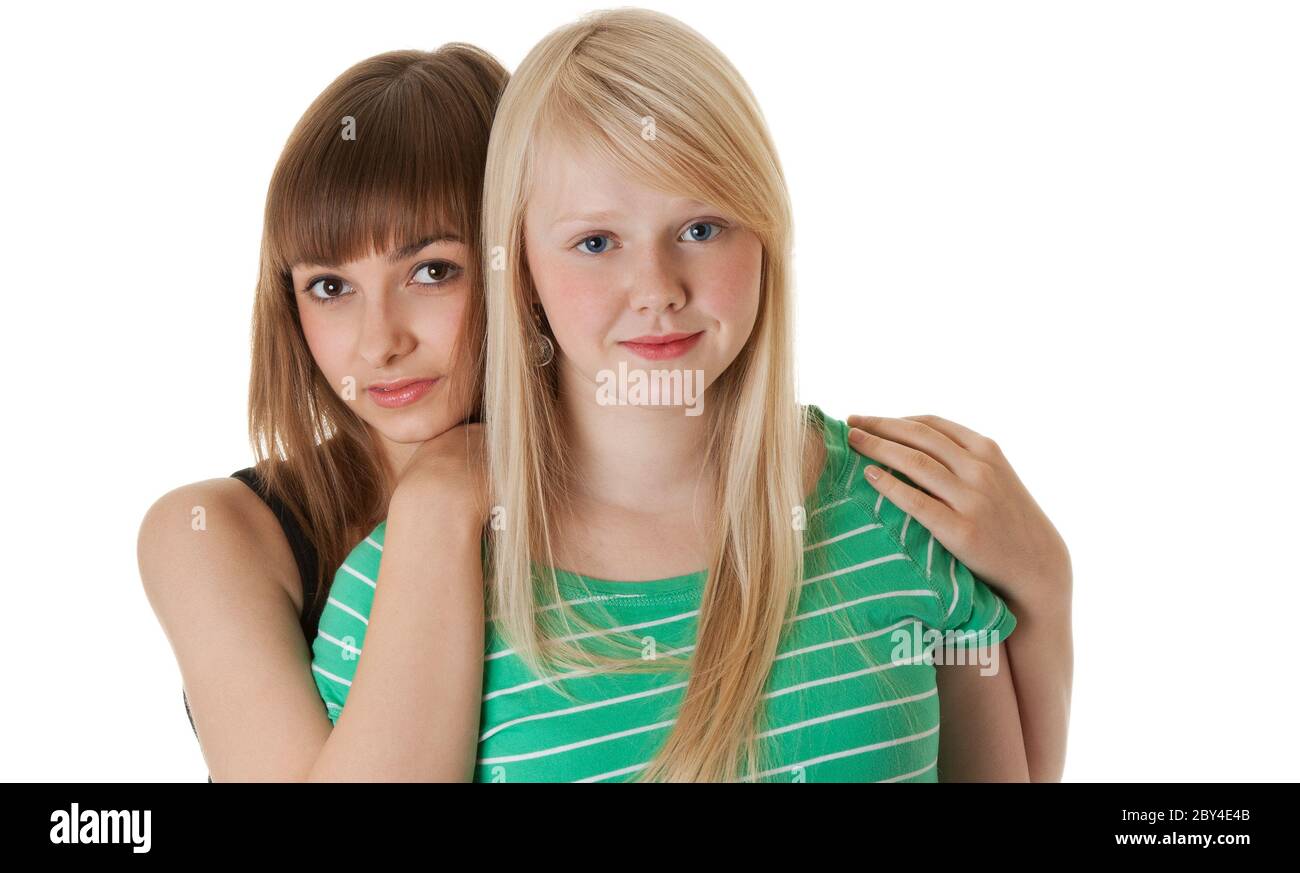Portrait of two friends Stock Photo - Alamy