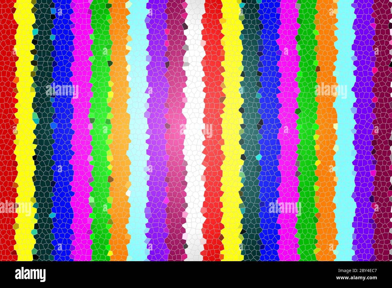 Colorful background mosaic design of small unshaped boxes is arranged ...