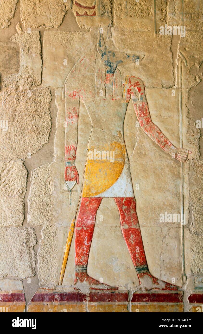 anubis - ancient egypt color image Stock Photo - Alamy