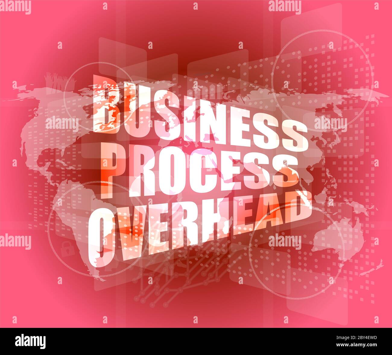 business process overhead interface hi technology Stock Photo - Alamy