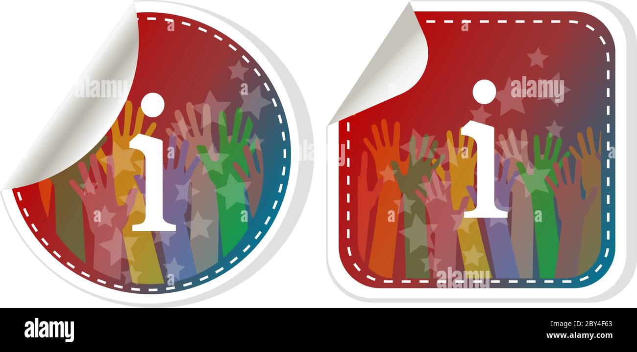 Info logo icon design template elements. Information speech bubble sign ...