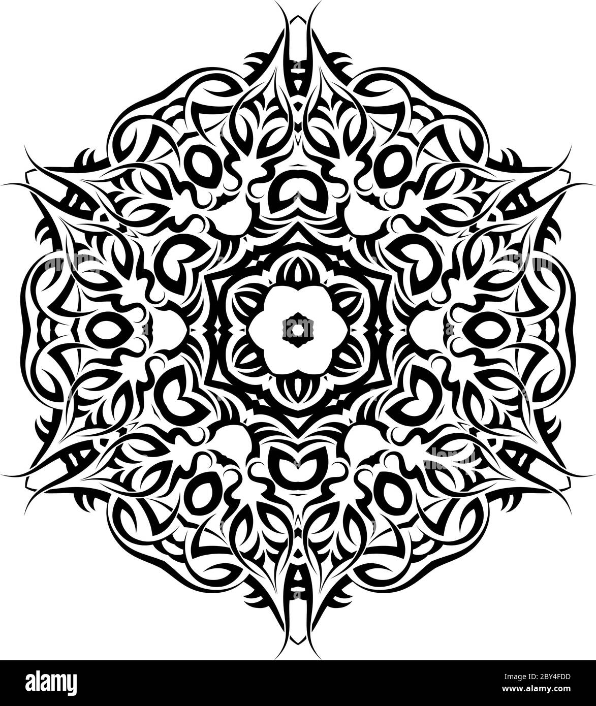 Tribal Tattoo Circular Vector Art Stock Vector Image & Art - Alamy