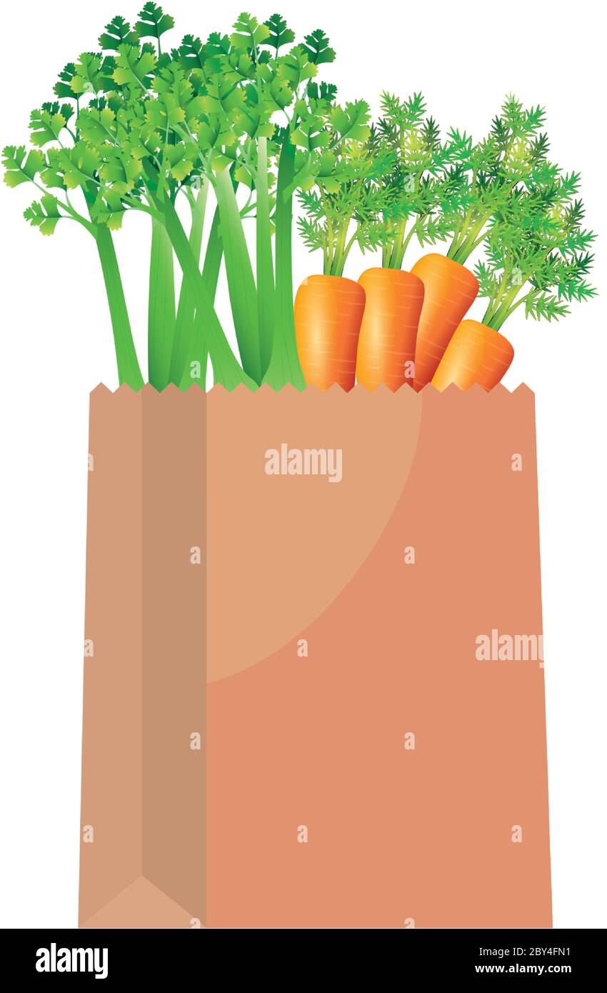 Vegetables inside bag vector design Stock Vector Image & Art - Alamy