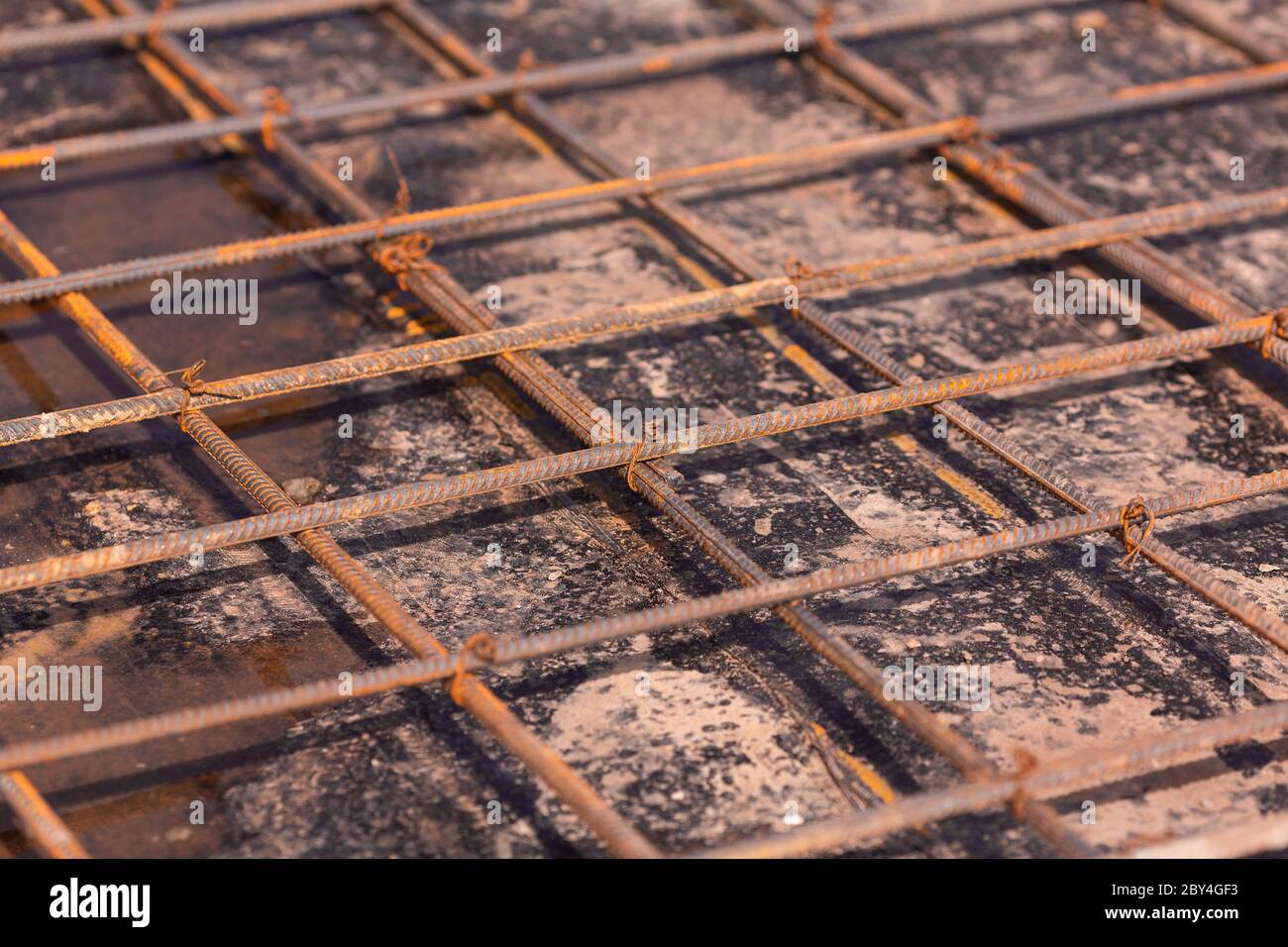 Reinforcement bars for base plate for house foundation for new house ...