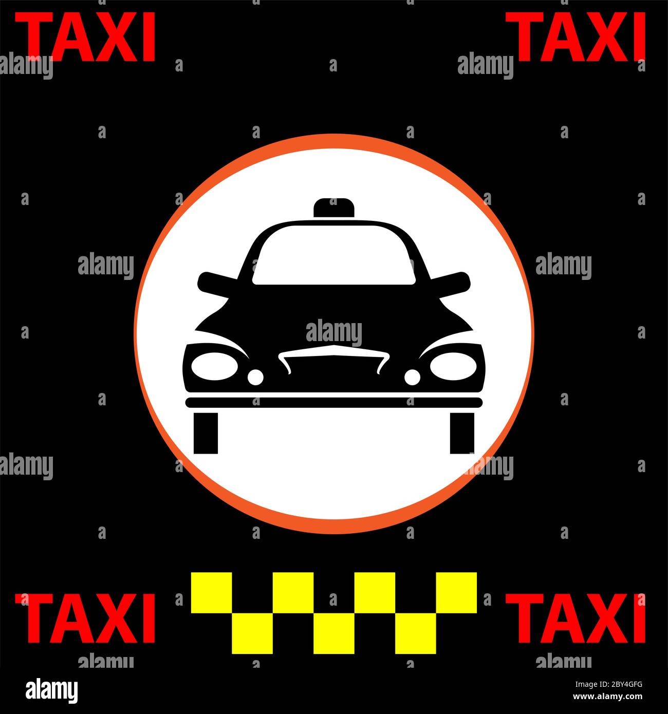 Taxi Icon Symbol Vector Illustration Stock Vector Image & Art - Alamy