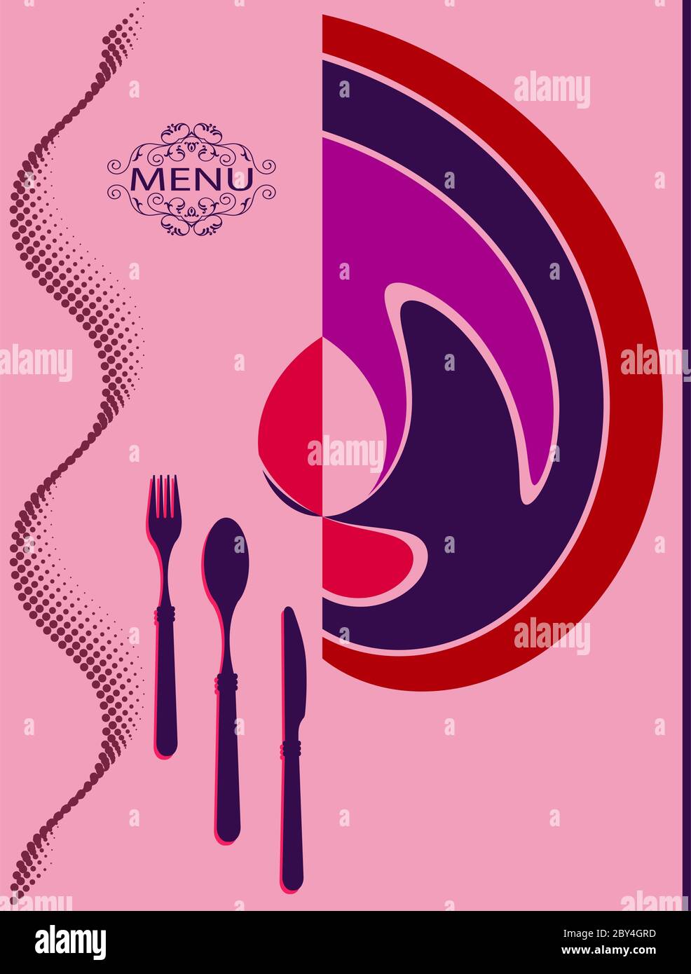 Menu Card Design Template Vector Illustration Stock Vector Image & Art ...