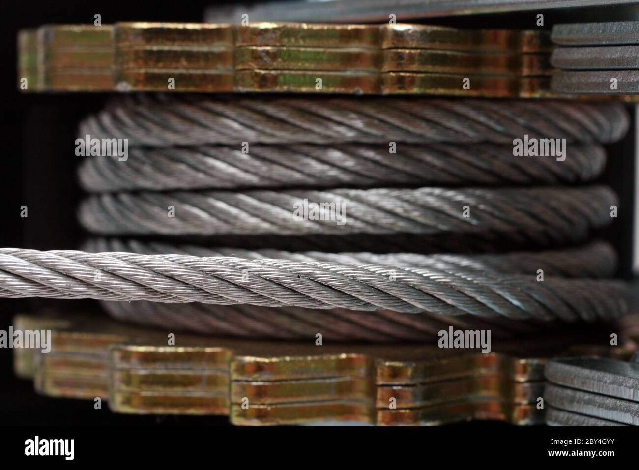 Coil steel cable on hi-res stock photography and images - Alamy