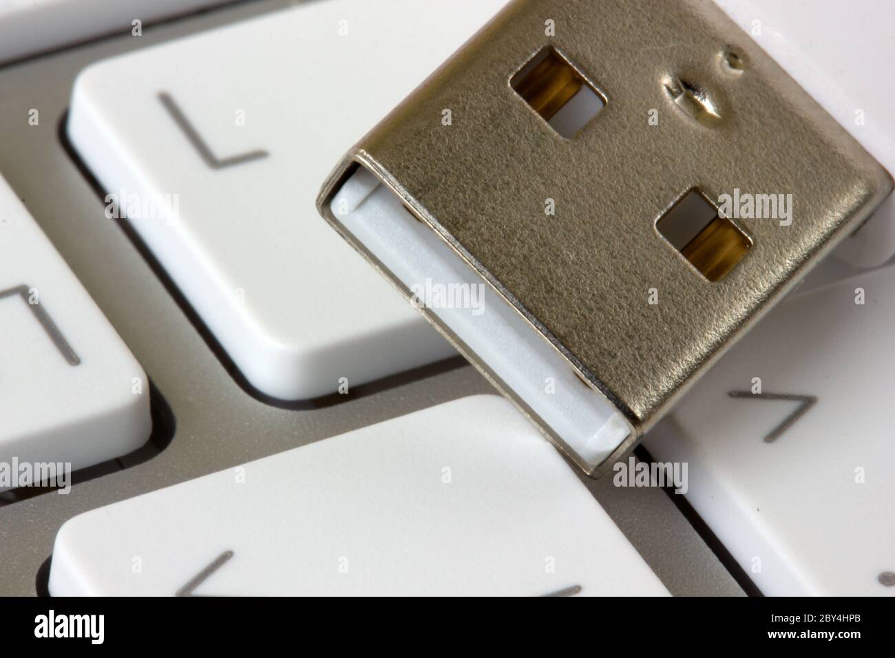 Keyboard and usb devise Stock Photo - Alamy
