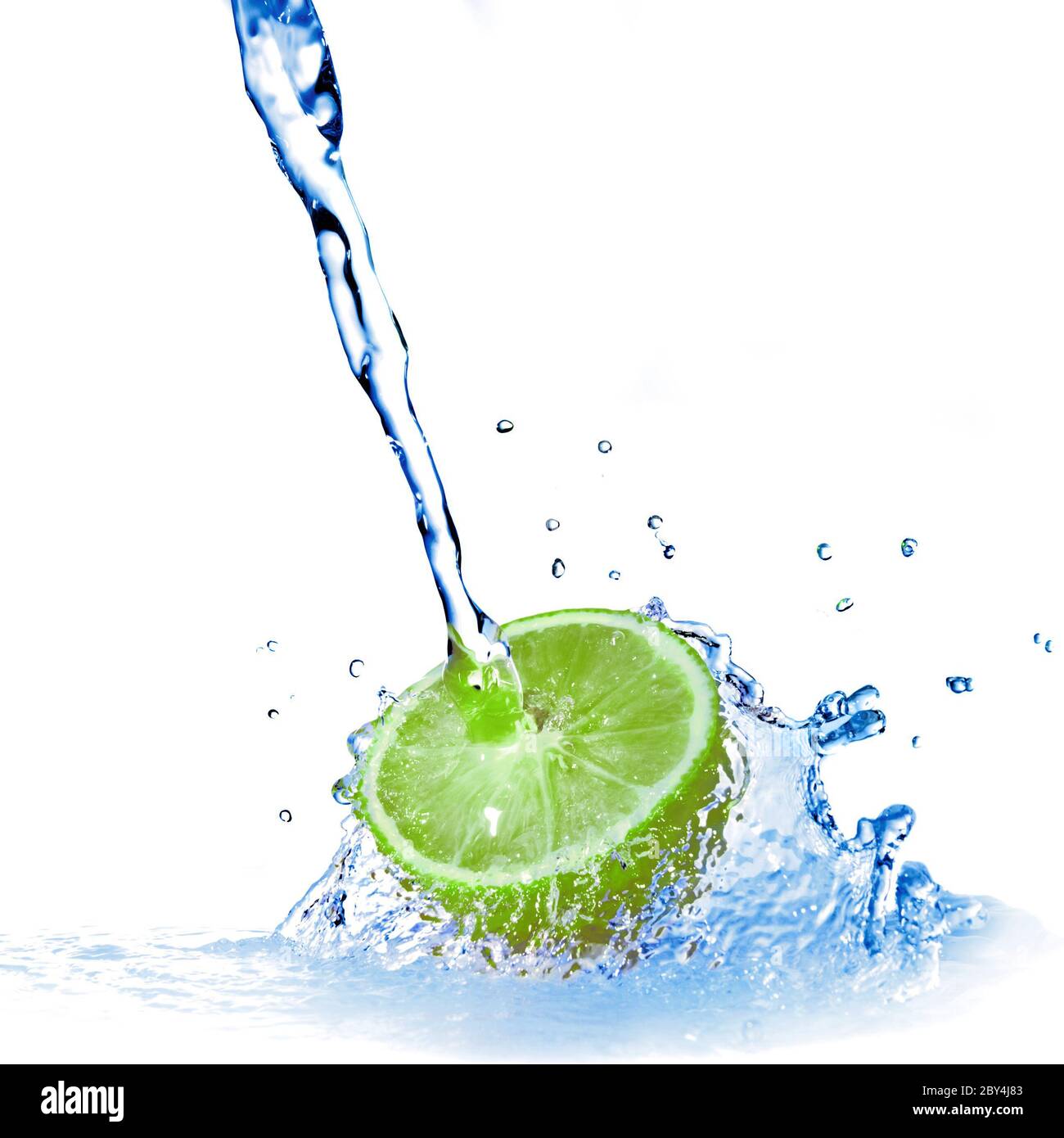 water drops on lemon isolated on white Stock Photo - Alamy