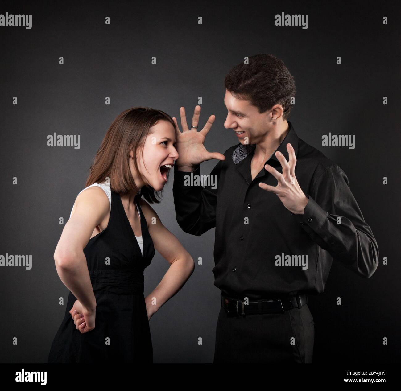 Conflict situation between couple Stock Photo - Alamy