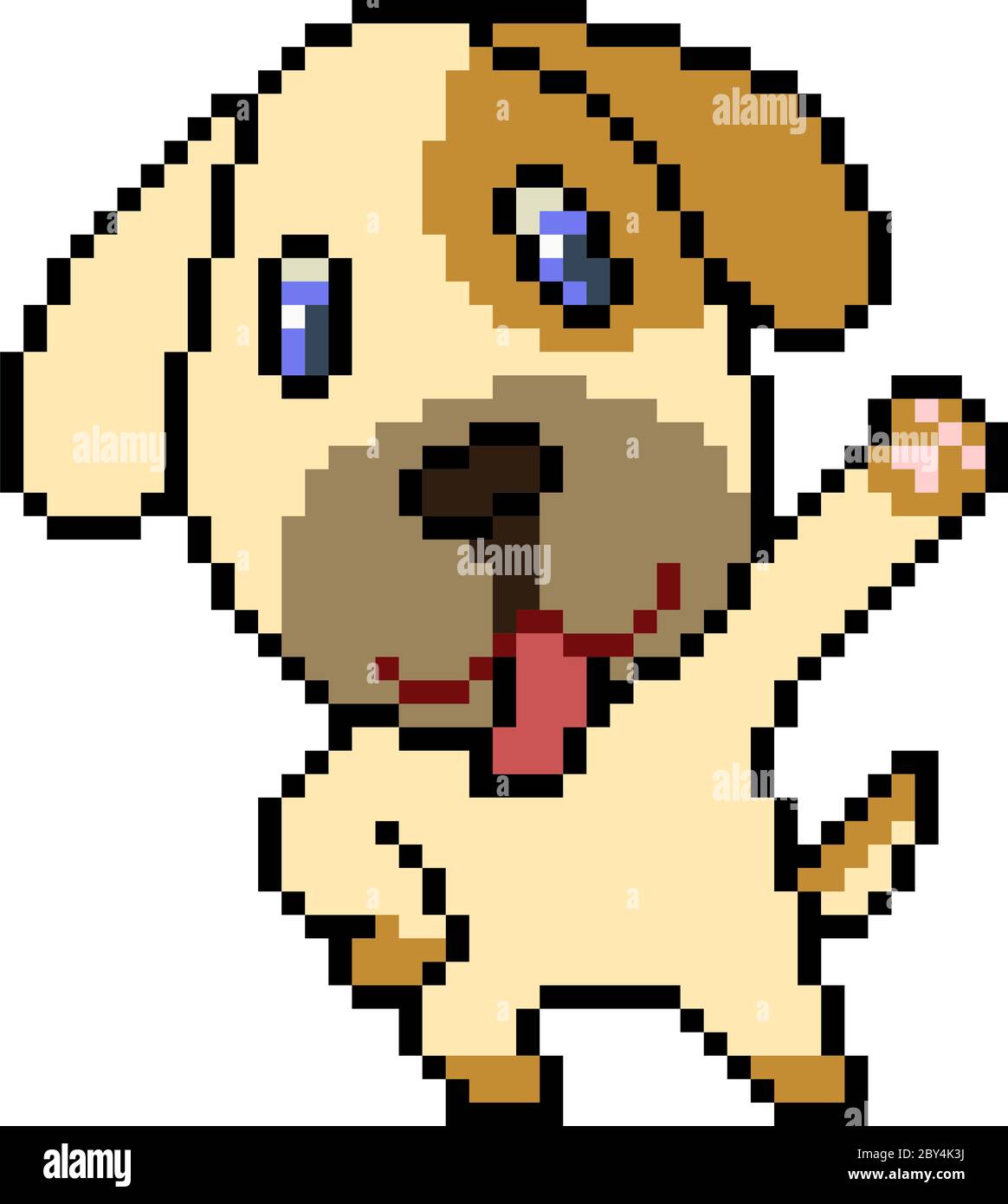 Happy dog tongue out Stock Vector Images - Alamy