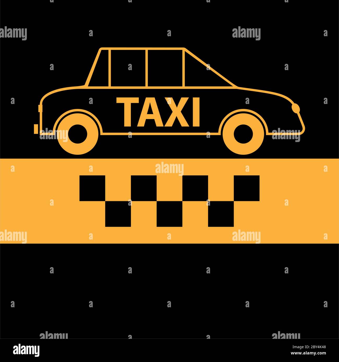 Taxi Icon Symbol Vector Illustration Stock Vector Image & Art - Alamy