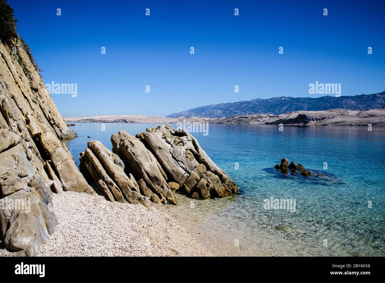 Pag beach croatia hi-res stock photography and images - Alamy