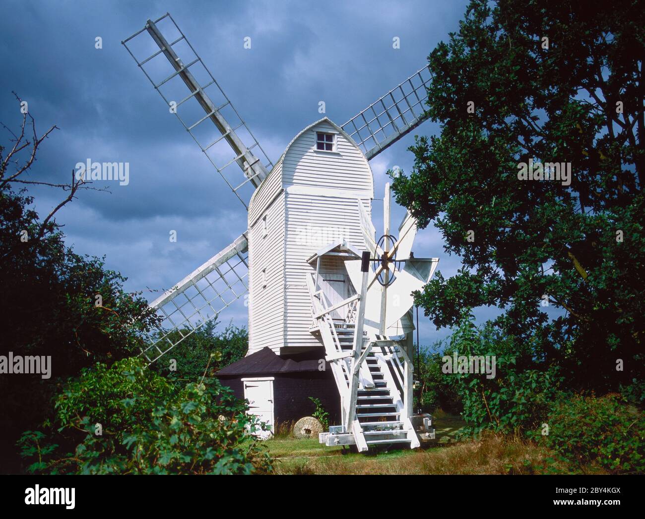 Holton Post Mill, 18 century post mill Stock Photo - Alamy