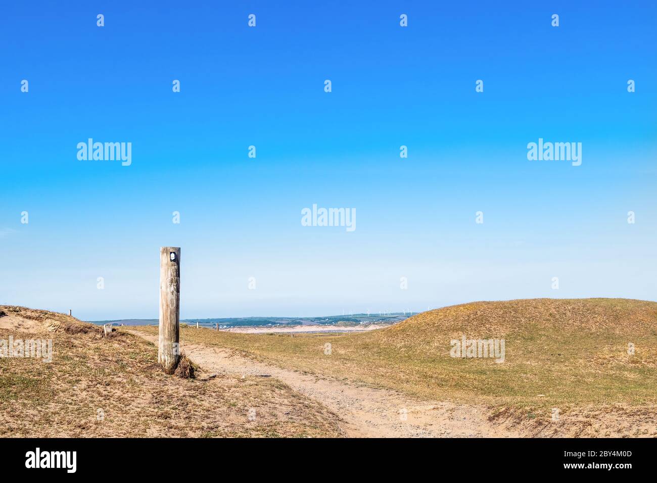South West Coast Park at Northam Burrows reserve and SSSI. Scenic north ...