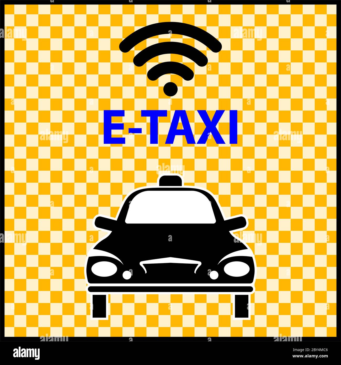E-Taxi Wi-Fi Icon Symbol Vector Illustration Stock Vector Image & Art ...