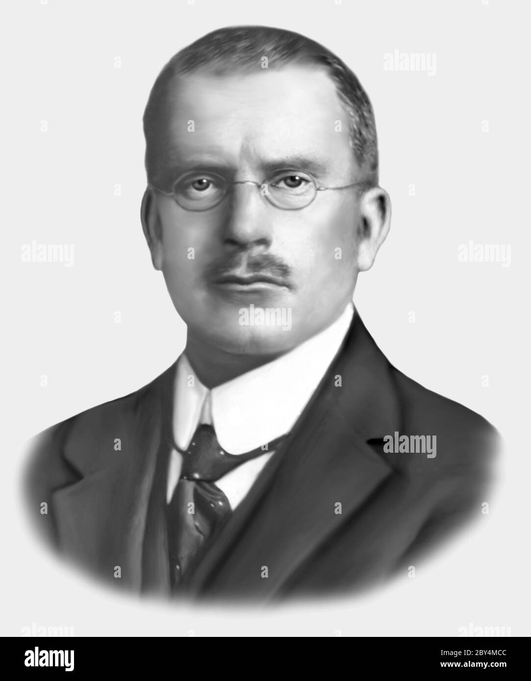 Carl Jung Cartoon Portrait