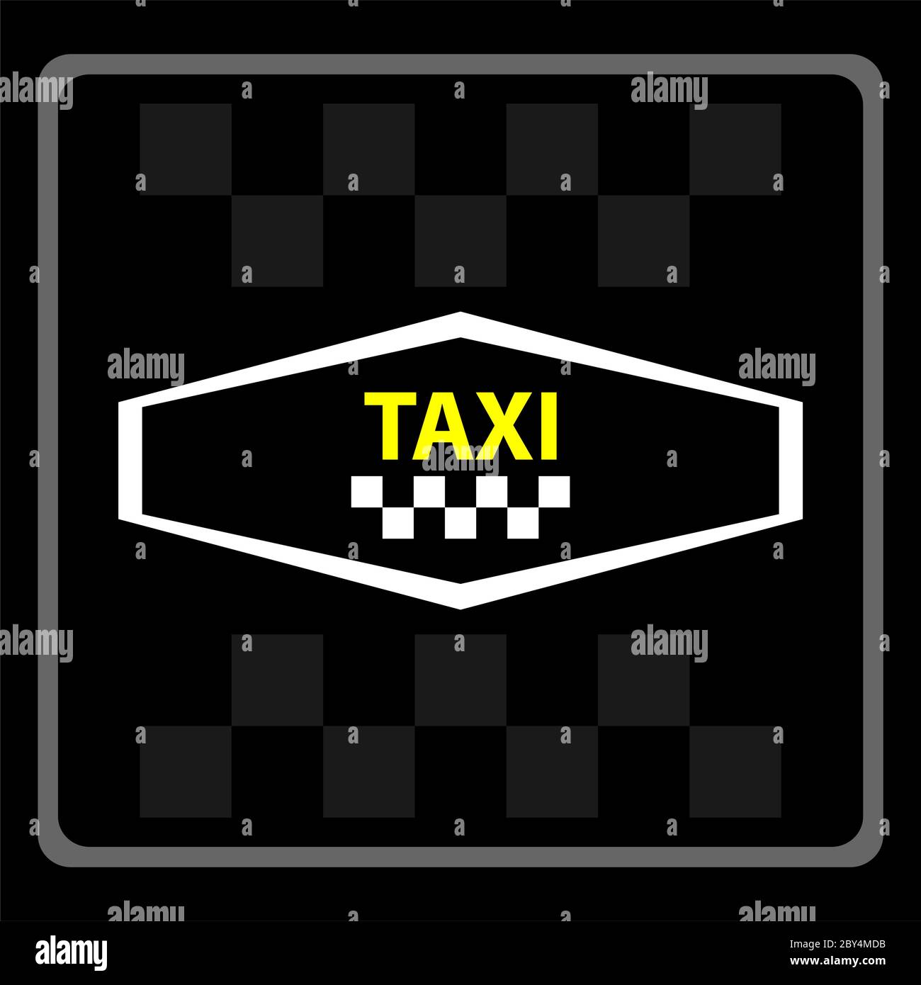 Taxi Icon Symbol Vector Illustration Stock Vector Image & Art - Alamy