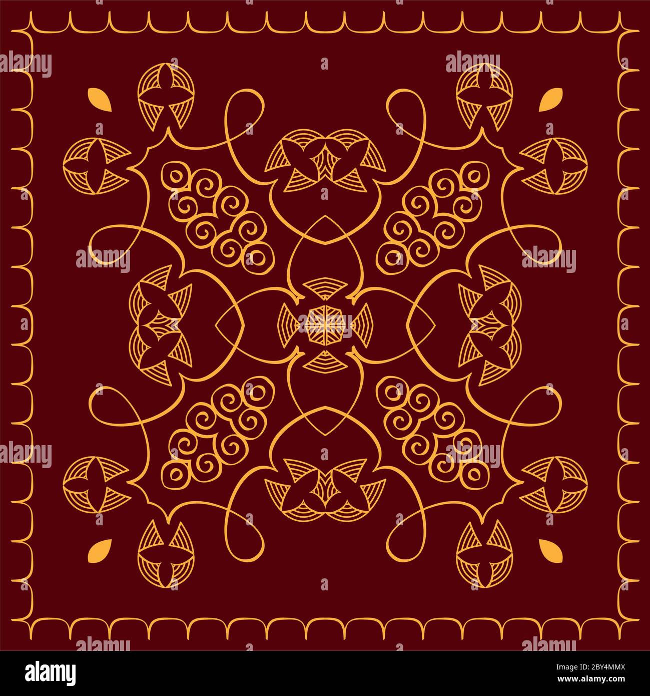 Folk, Tribal Design, Motif, Wall Painting Vector Art Stock Vector Image ...