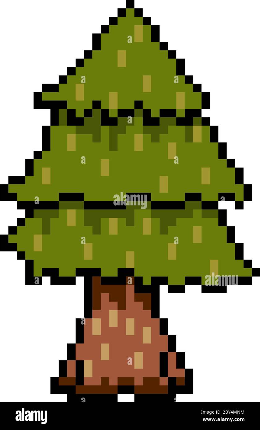 Pixel tree hi-res stock photography and images - Alamy