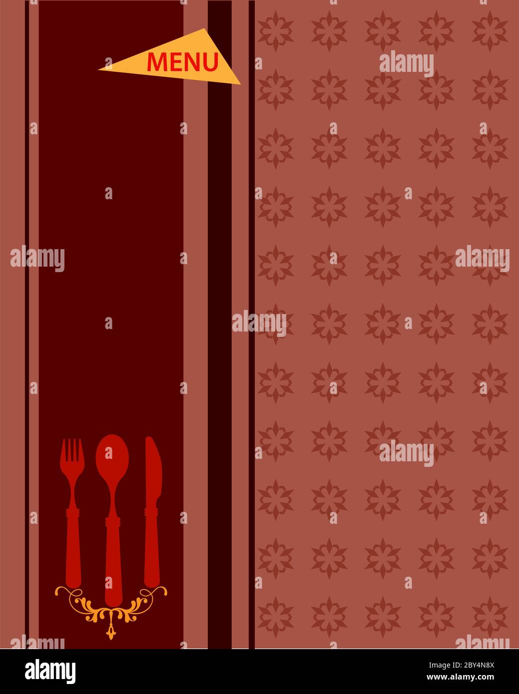 Menu Card Design Template Vector Illustration Stock Vector Image & Art ...