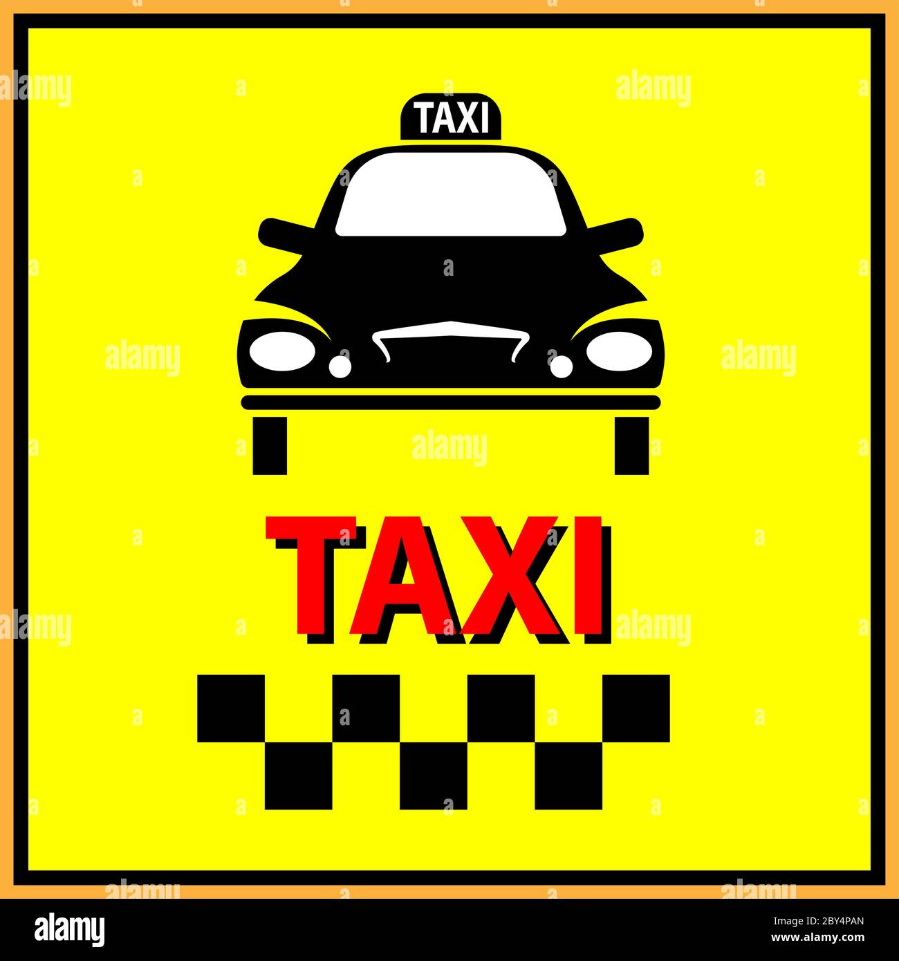 Taxi Icon Symbol Vector Illustration Stock Vector Image & Art - Alamy