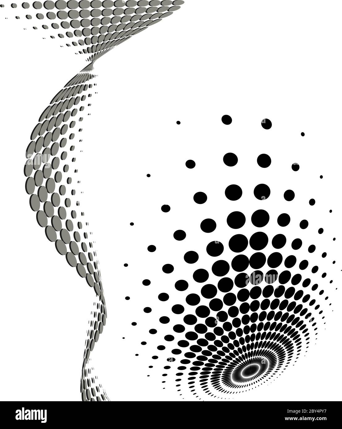 Background Composition, Web Template (Halftone) Vector Illustration ...