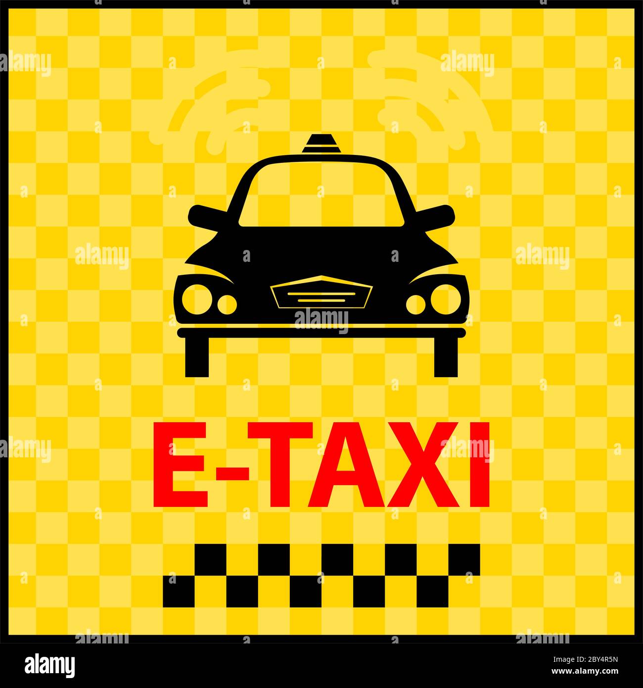 E-Taxi Wi-Fi Icon Symbol Vector Illustration Stock Vector Image & Art ...