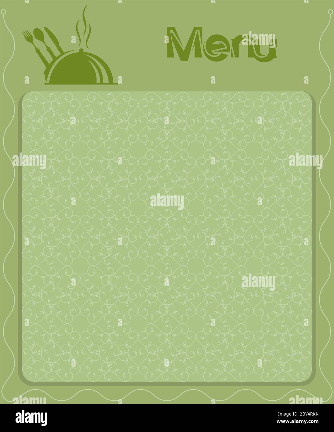 Menu Card Design Template Vector Illustration Stock Vector Image & Art ...