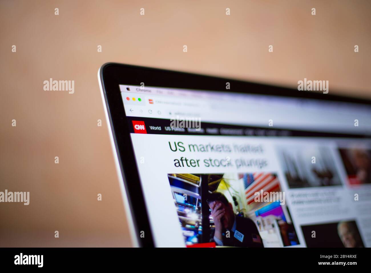 BELGRADE, SERBIA - MARCH 9, 2020: CNN web site on computer screen. CNN ...