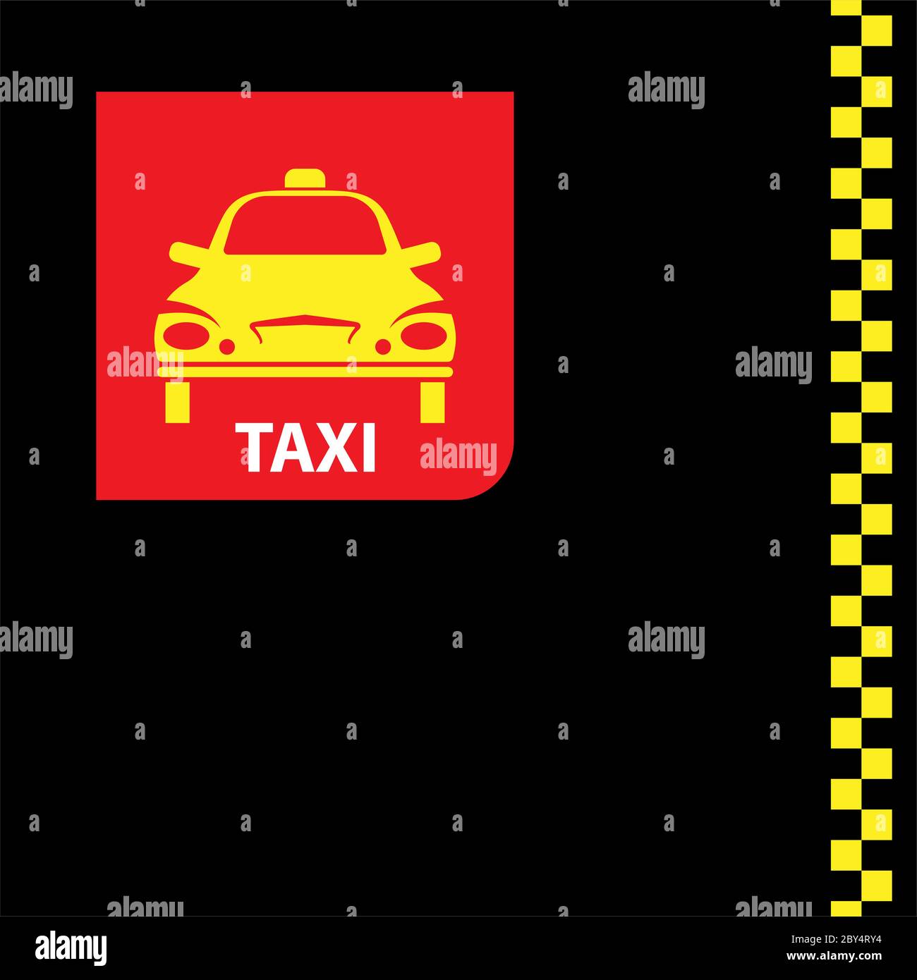Taxi Icon Symbol Vector Illustration Stock Vector Image & Art - Alamy