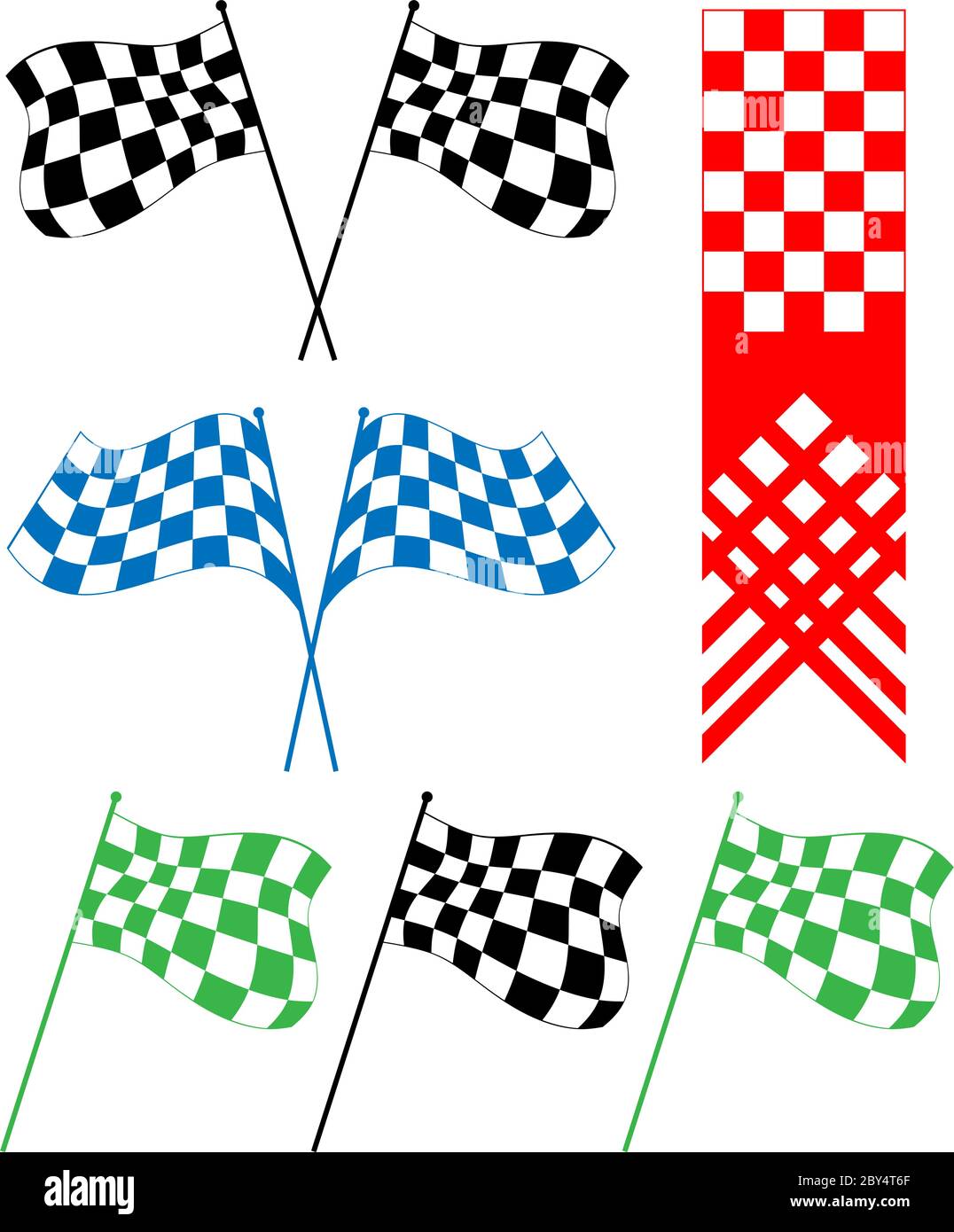 Race Flag Various Designs, Vinyl Ready Vector Illustration Stock Vector ...