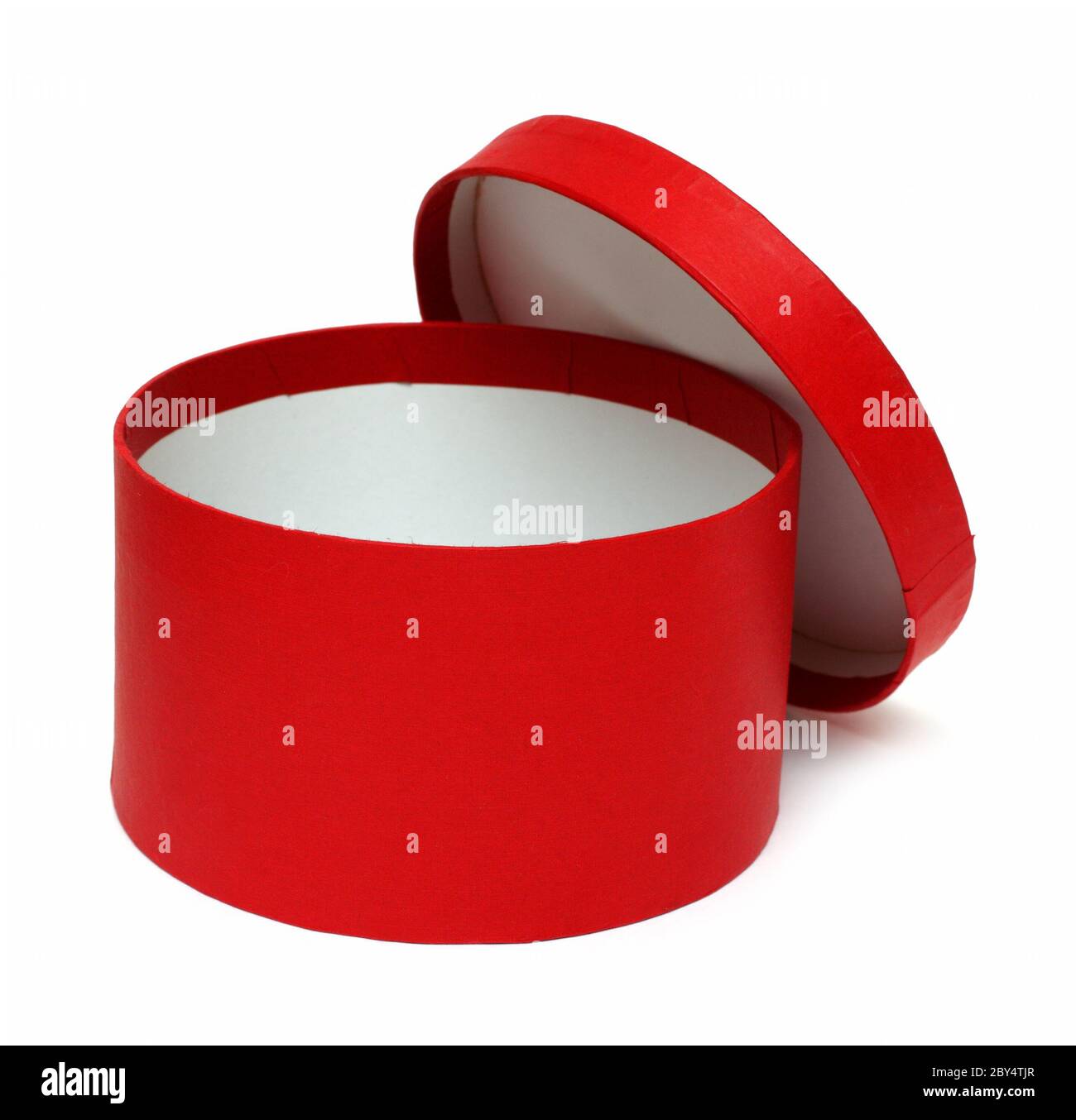 open red round box Stock Photo - Alamy